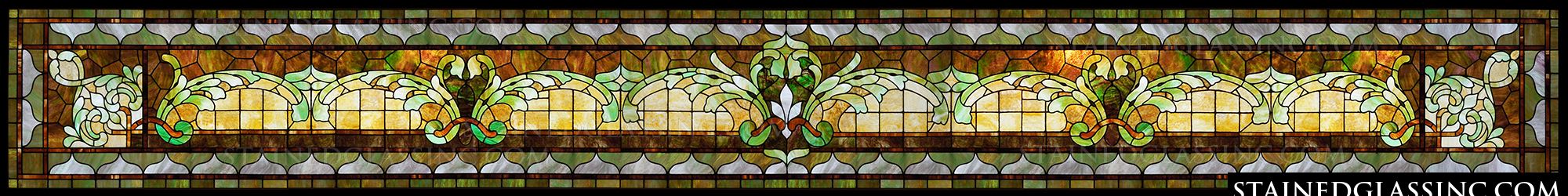 "Decorative Transom Window" Stained Glass Window