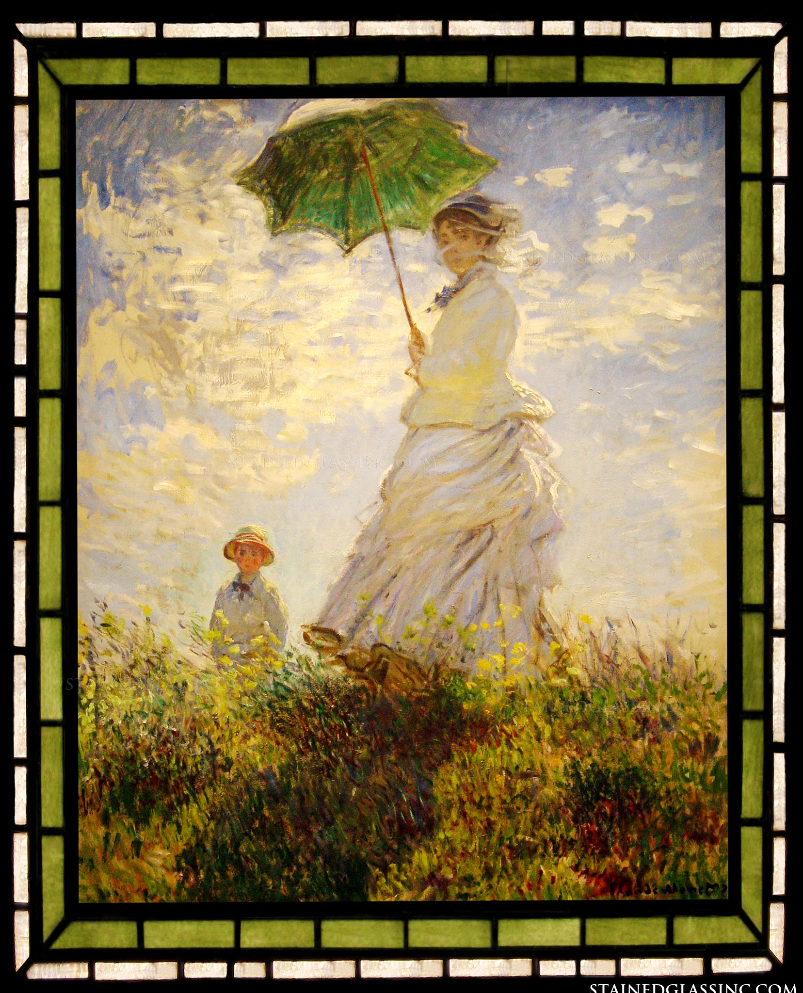 Woman with a Parasol by Oscar-Claude Monet