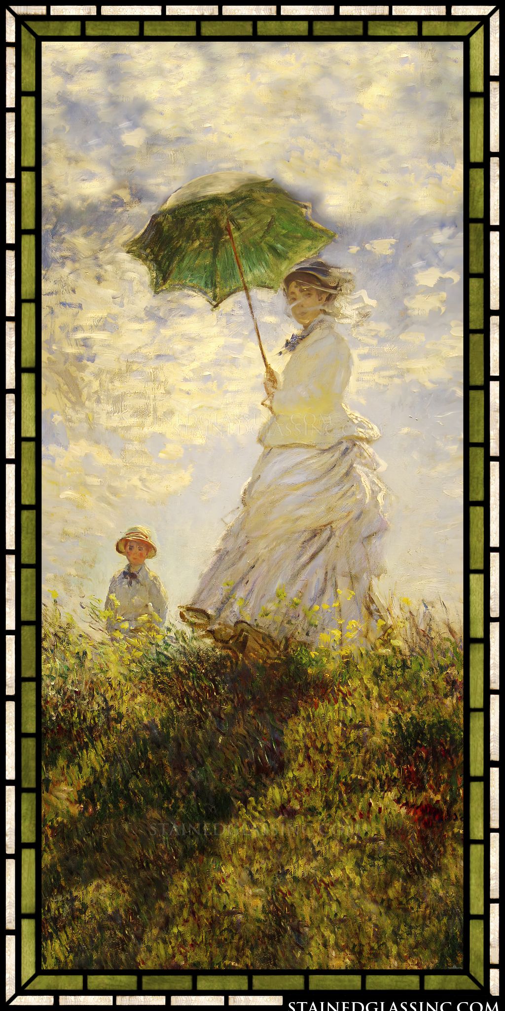 Woman with a Parasol by Oscar-Claude Monet