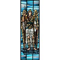 "Angels" Religious Stained Glass Window